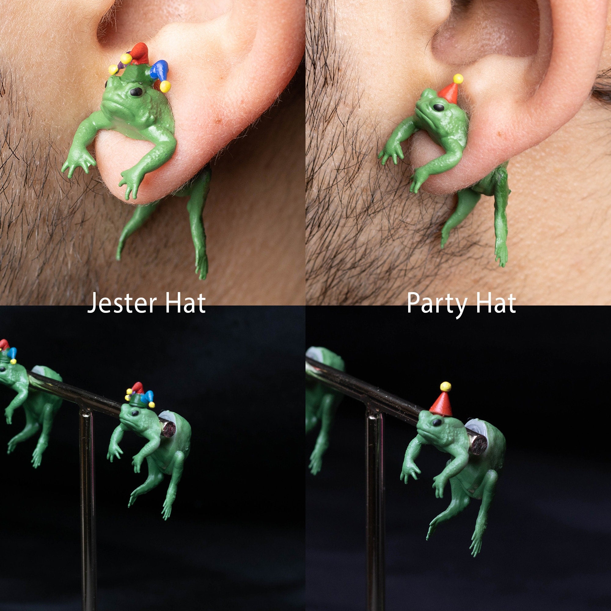 Frog earrings store